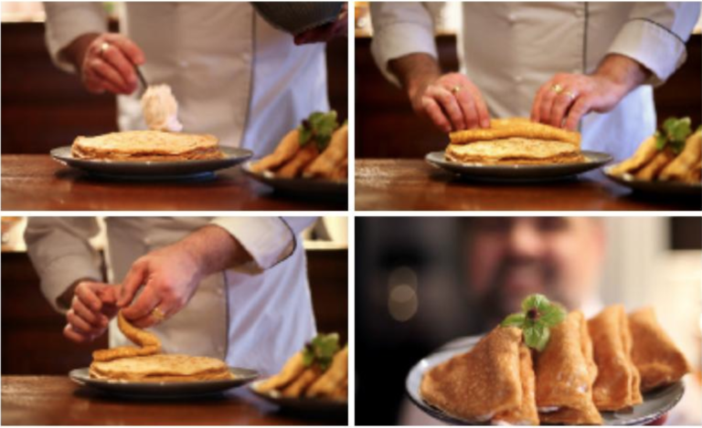 Icelandic Pancakes with Whipped Cream and Jam
